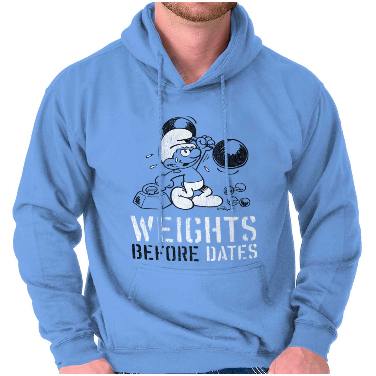 Heft Smurf Funny Workout Hoodie | The Smurfs | Brisco Brands – Brisco ...