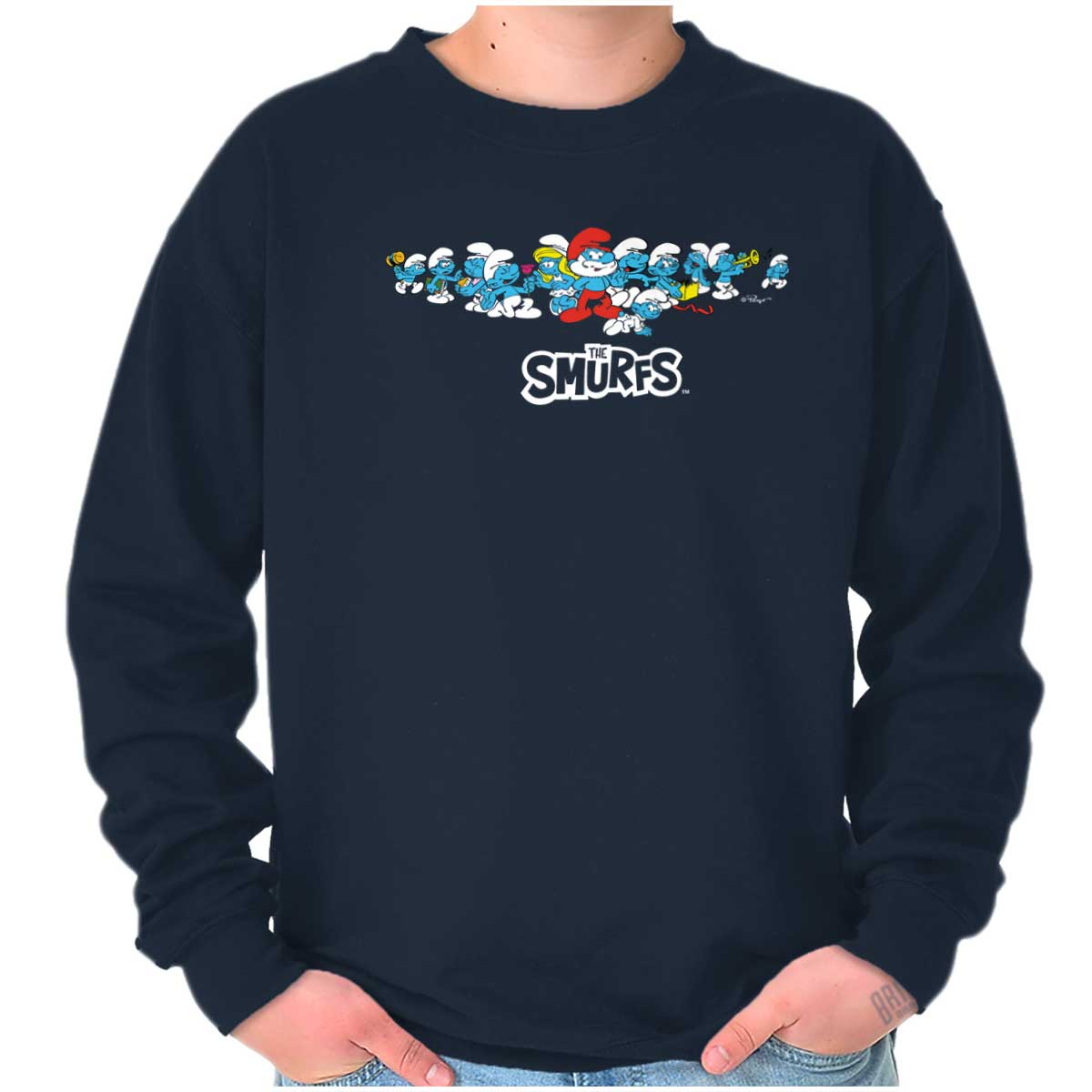 the Smurfs All Characters Crewneck Sweatshirt | The Smurfs | Brisco ...