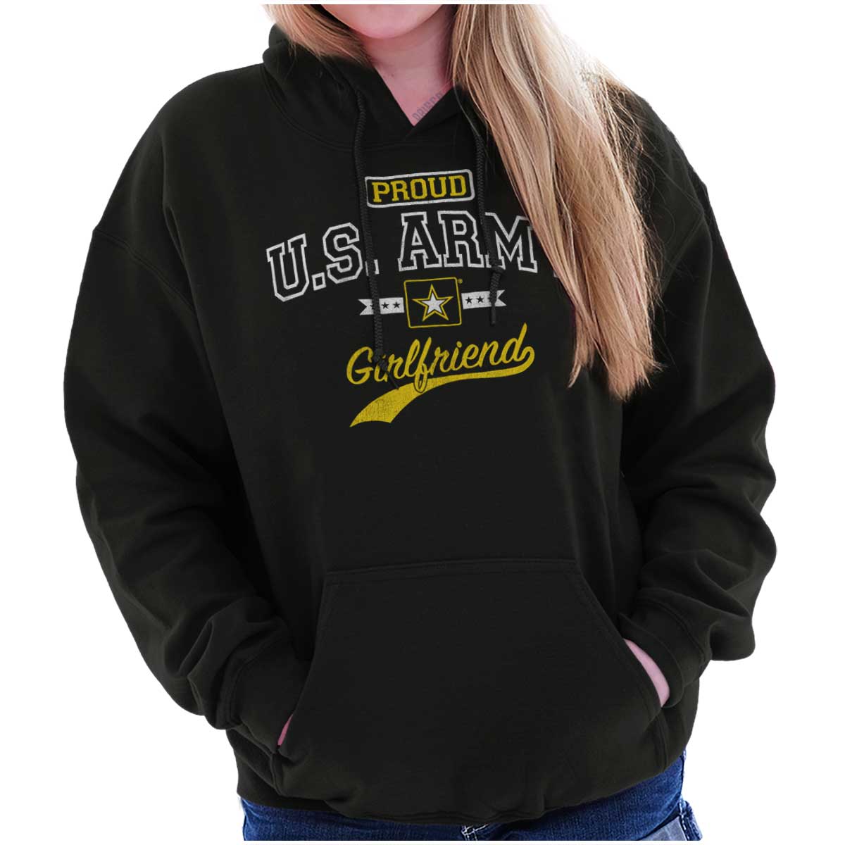 US Army Girlfriend Hoodie | US Army | Officially Licensed | Brisco ...