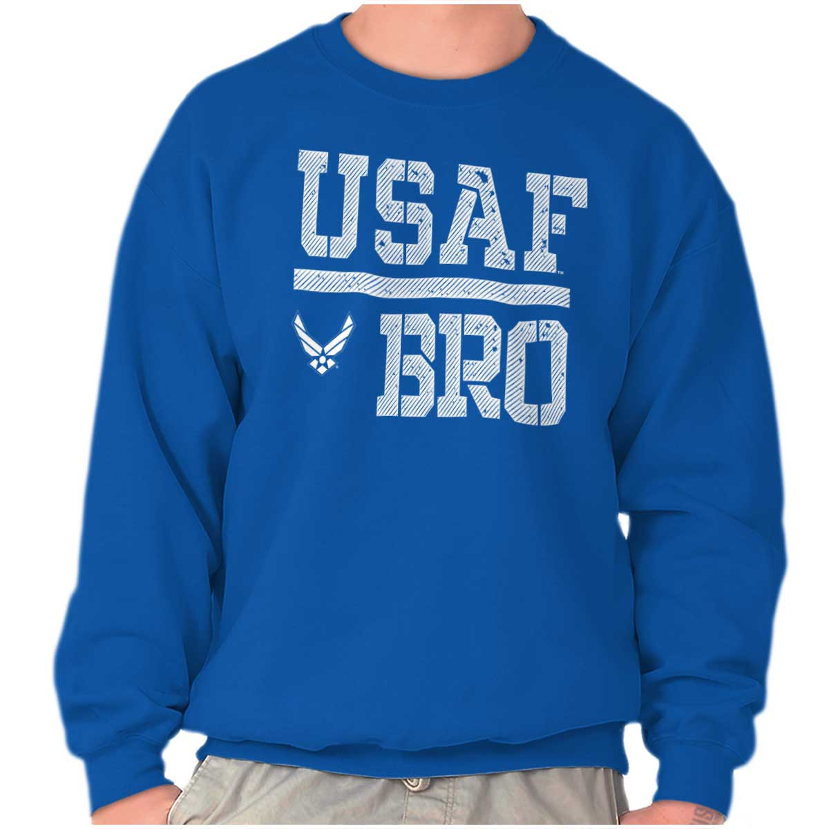 USAF Bro Crewneck Sweatshirt | US Air Force | Officially Licensed ...