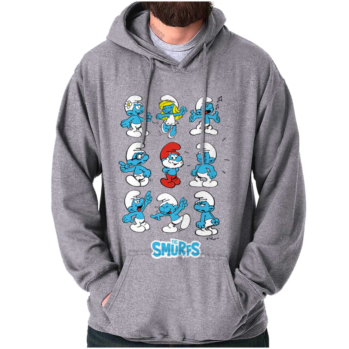 Pappa Smurf & the Smurfs Hoodie | The Smurfs | Brisco Brands – Brisco ...