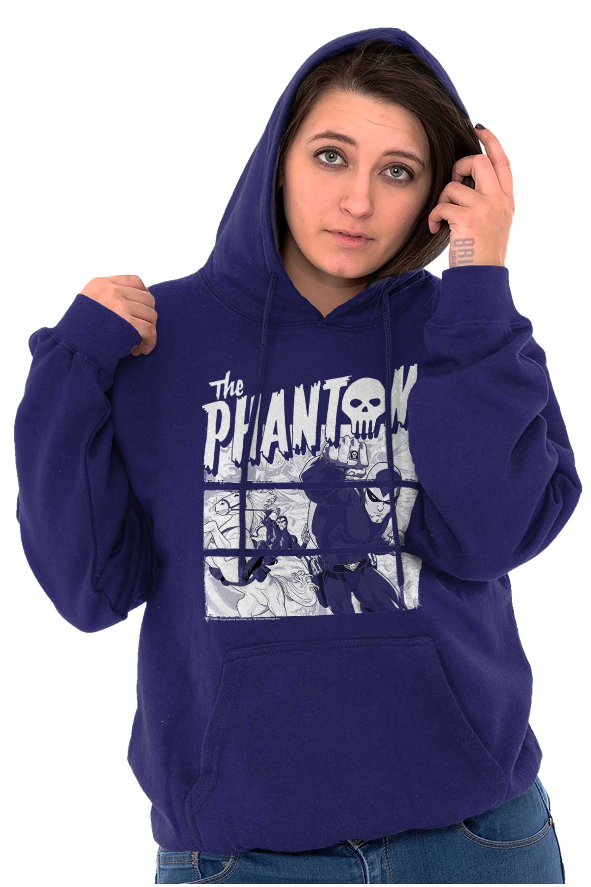 the Phantom Retro Comic Hoodie | The Phantom | Brisco Brands – Brisco ...