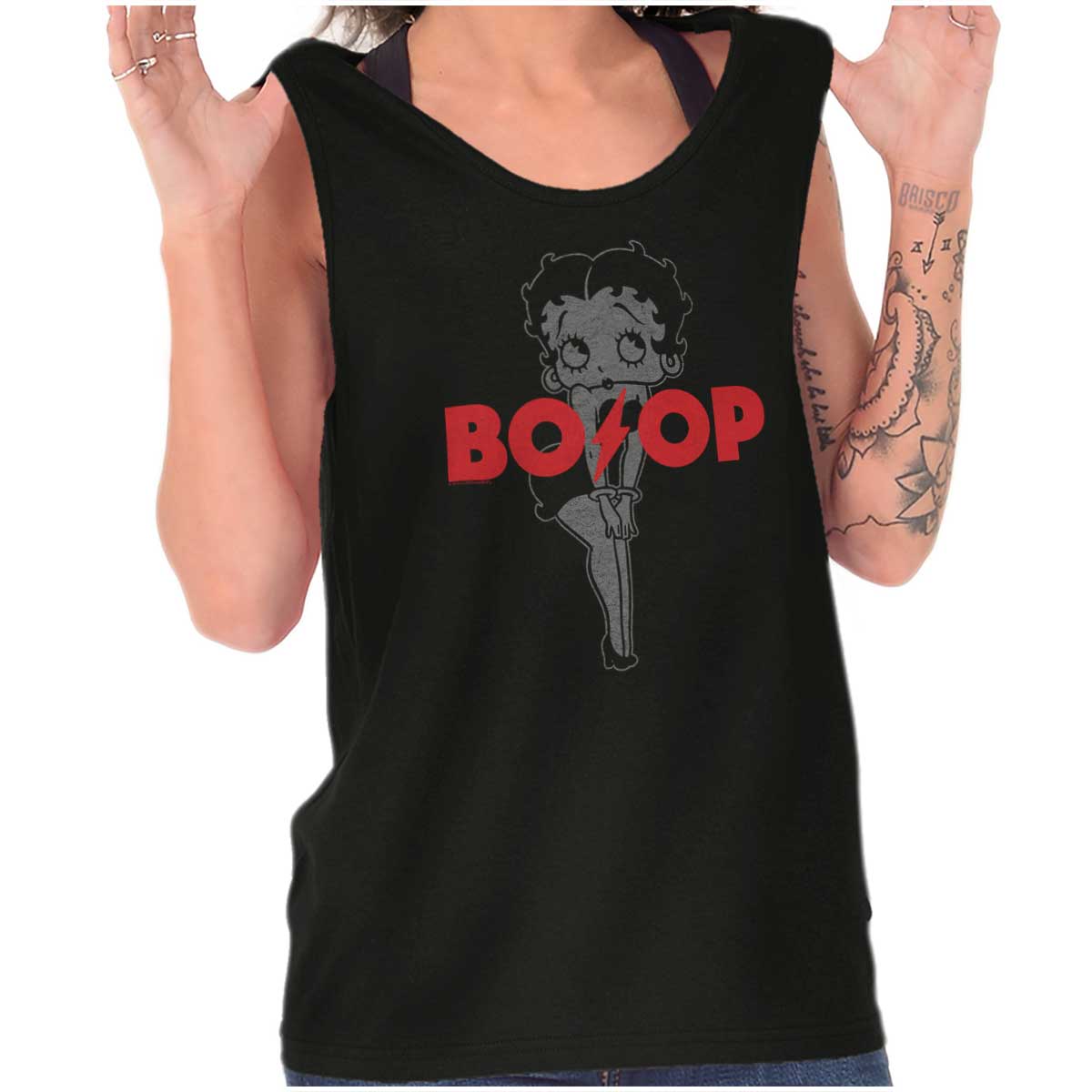 ACDC Boop Tank Top | Betty Boop | Officially Licensed | Brisco Brands ...