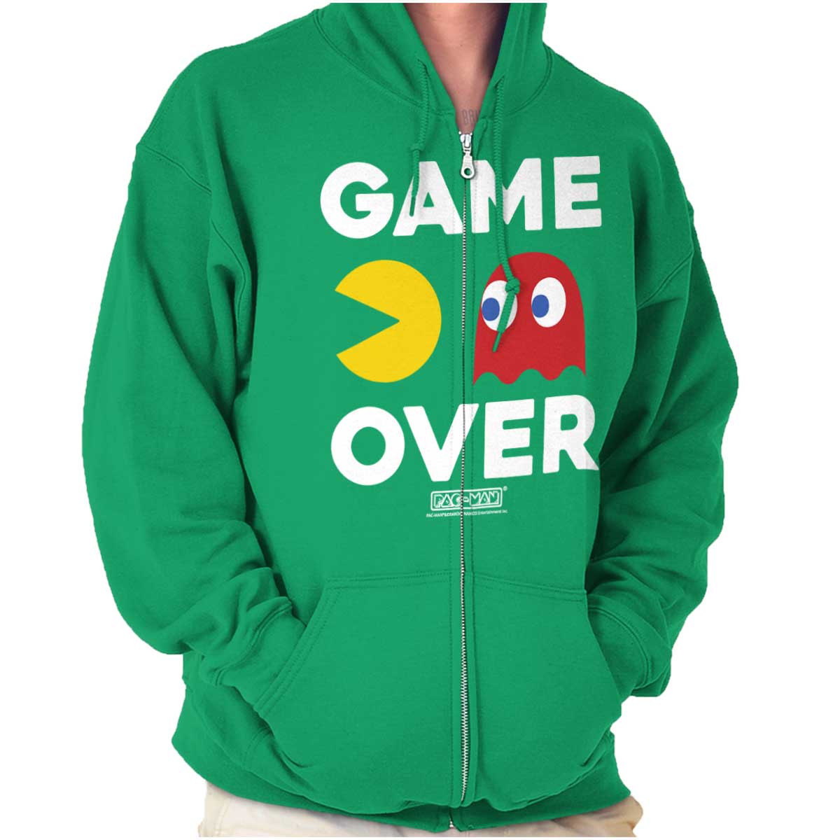 PACMAN Blinky Game Over Zip Hoodie | PAC-MAN | Officially Licensed ...